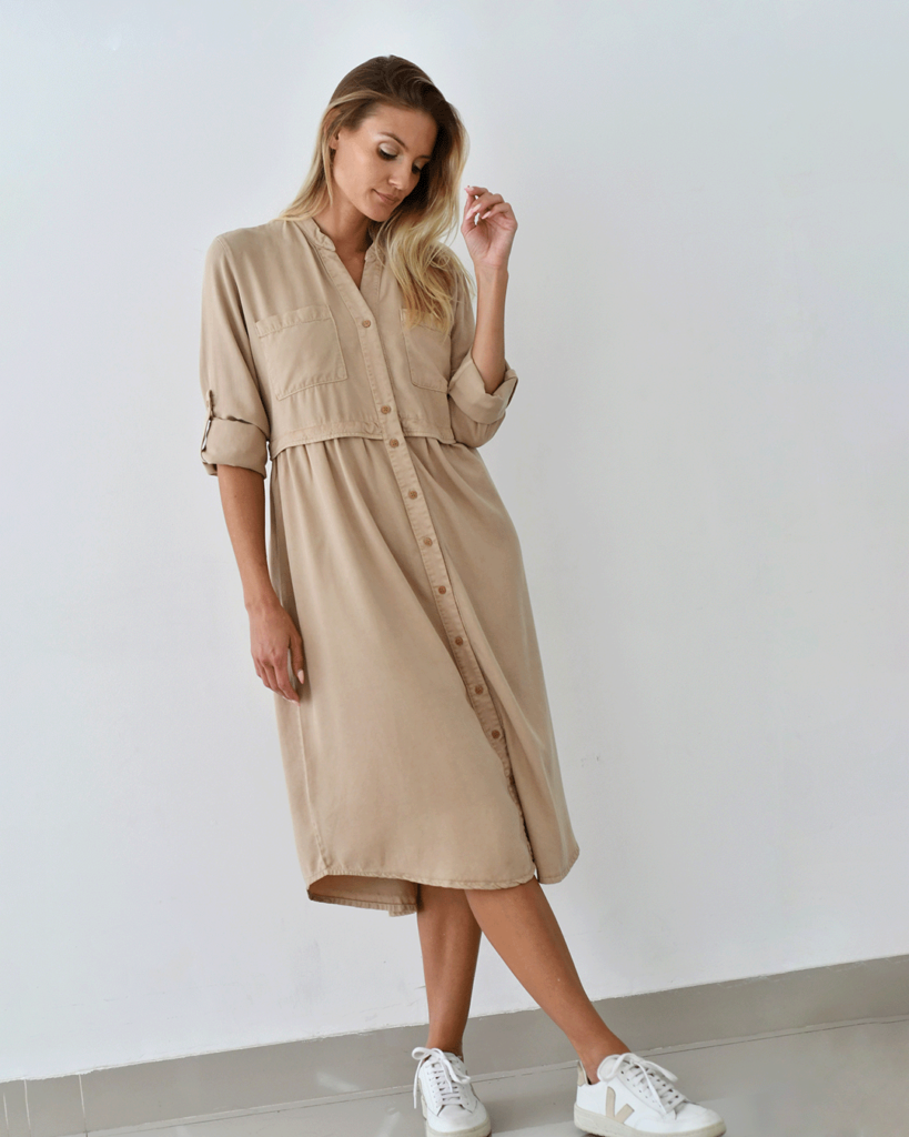 DRESS COAT COCO BEIGE - LAGOM
